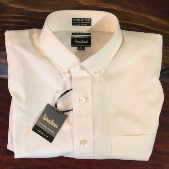 Neiman Marcus | Shirts | Neiman Marcus Mens Dress Shirt Sz 6 3233 Trim ...